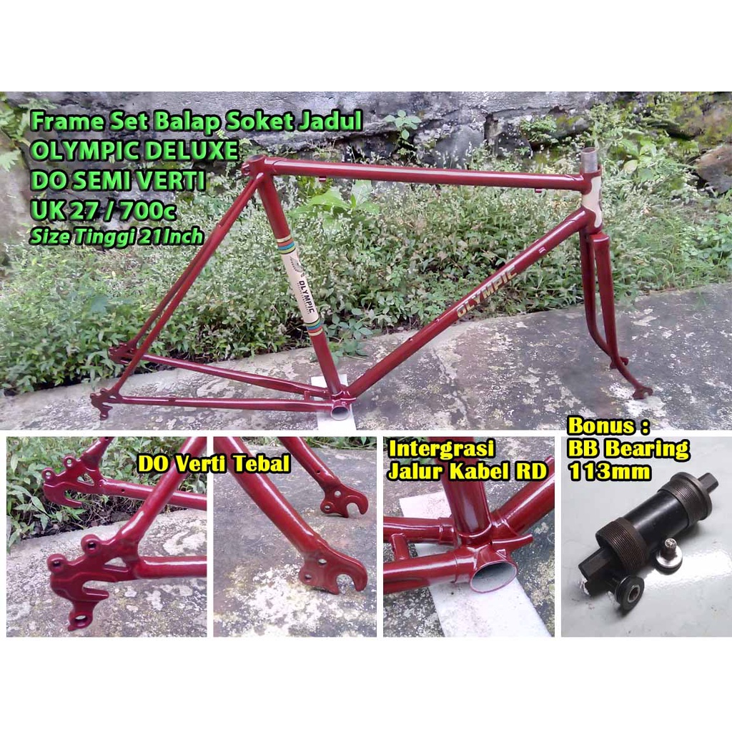 Jual Frame Set Olympic Deluxe Balap jadul - DO Semi Verti | Shopee ...