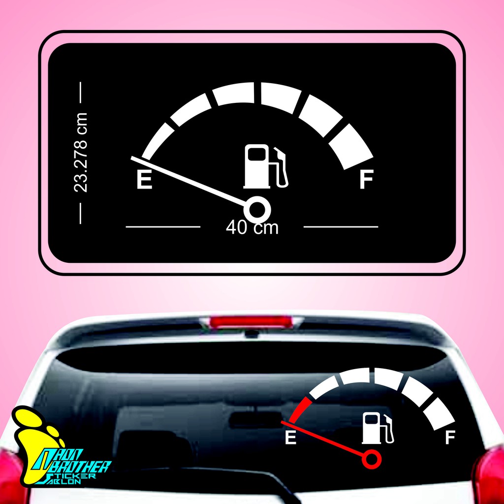 Jual stiker/ sticker km bensin 40 x 23 cm | Shopee Indonesia