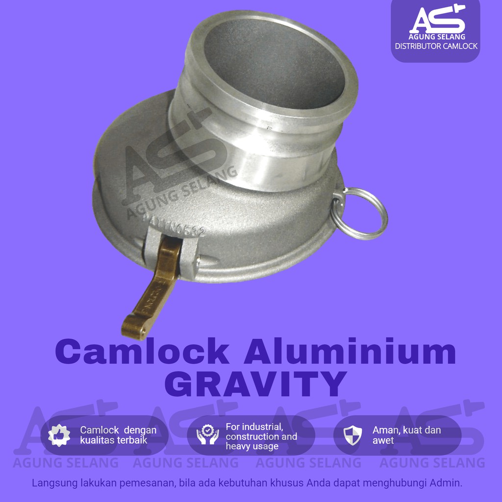 Jual Camlock Gravity 3inch aluminium Gravity Coupler 3" Kepala Babi ...
