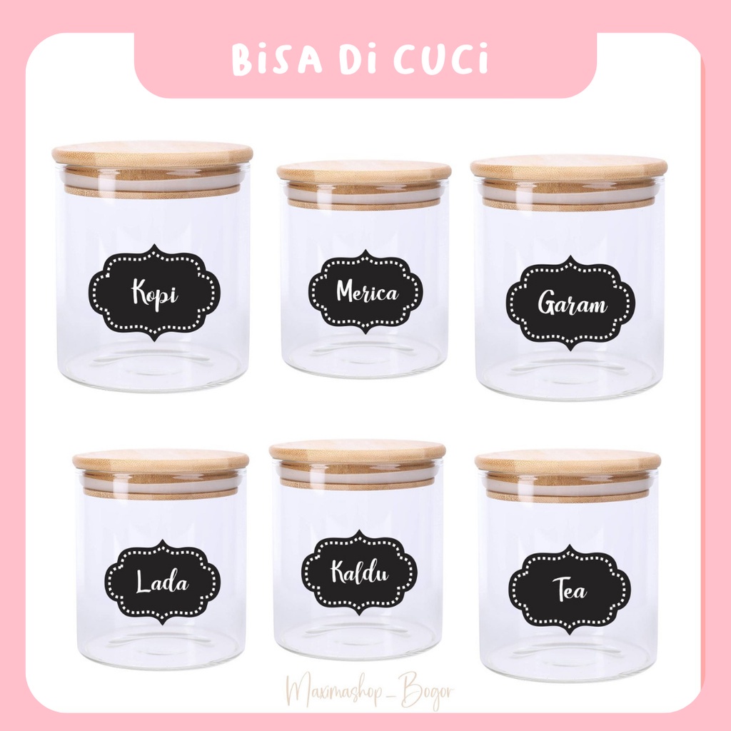 Jual Stiker Bumbu Dapur Waterproof Label Bumbu Satuan | Shopee Indonesia