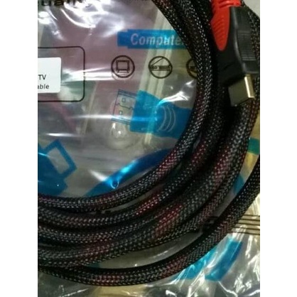Jual Kabel Monitor Hdmi 5 Meter Jaring Serat | Shopee Indonesia