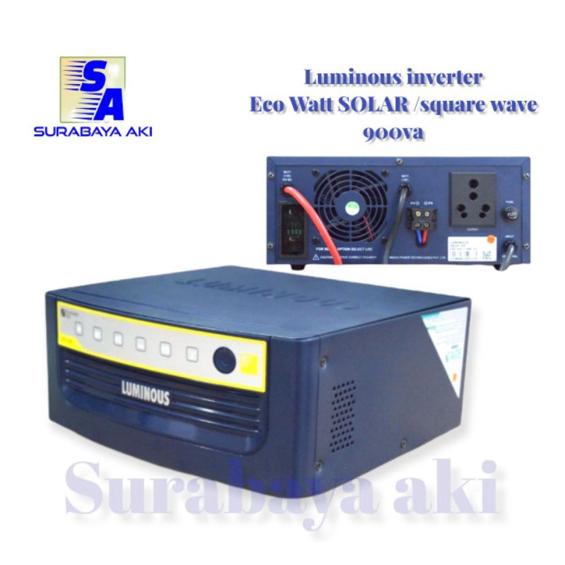 Jual INVERTER LUMINOUS ECO WATT SQUARE WAVE SOLAR 900VA 12volt ecowatt ...