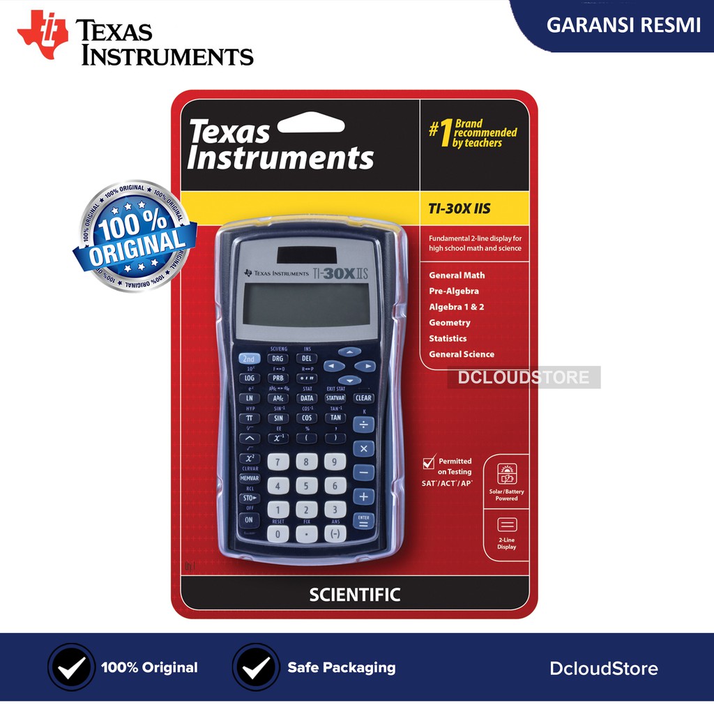 Jual Calculator Original Texas Instrument TI 30X IIS Scientific ...