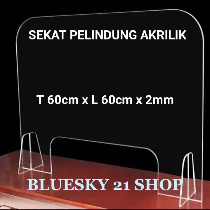 Jual PARTISI / SEKAT / PEMBATAS MEJA AKRILIK TABLE DIVIDER KASIR ...