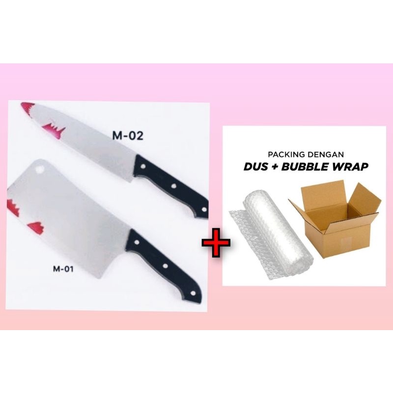 Jual Pisau Golok Berdarah Properti Halloween Pisau Mainan | Shopee ...
