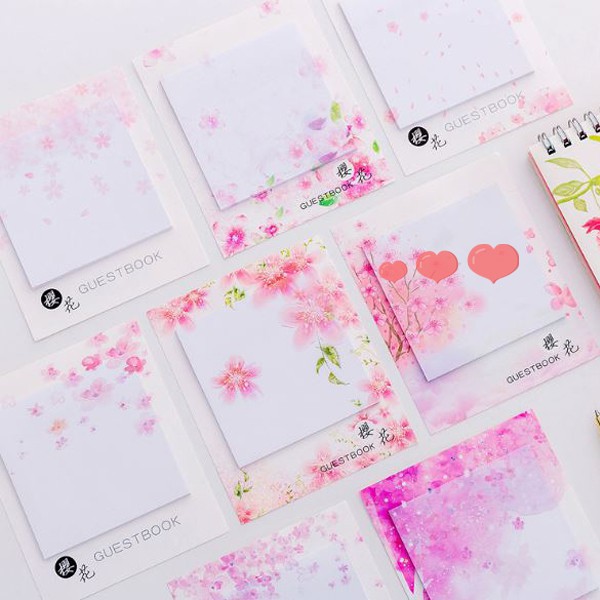 Jual Sticky Note Memo Cherry Blossom Note Model Bunga Cherry | Shopee ...