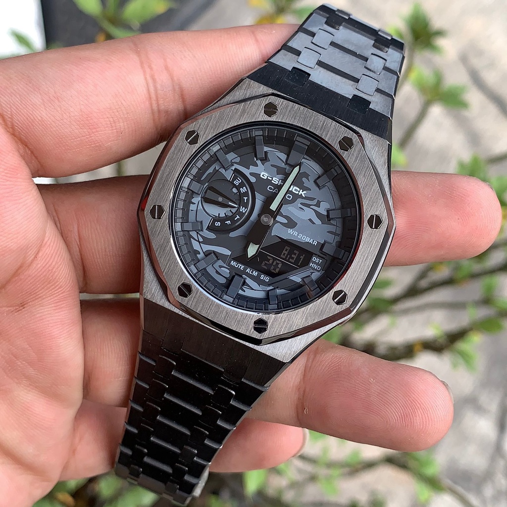 Jual Jam G-Shock GShock GA-2100 GA2100 CA-8ADR Original Gun Metal Gen3 ...