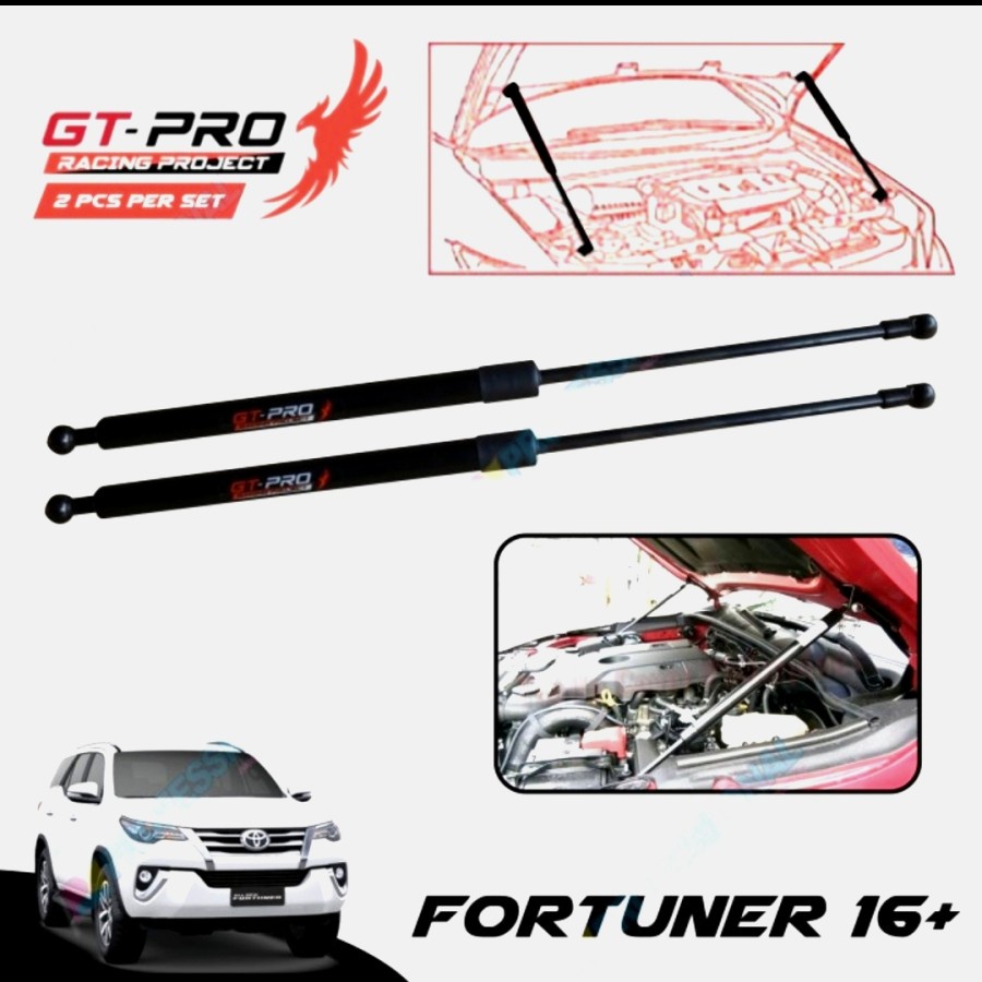 Jual ENGINE HOOD DAMPER SHOCK KAP MESIN GT PRO TOYOTA FORTUNER VRZ 2015 ...