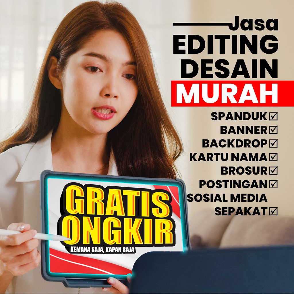 Jual GRATIS ONGKIR Jasa Edit dan Desain Spanduk, Banner, busines card, Post Feed / Story Sosial ...