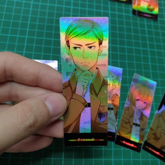 Jual Sticker Anime Slap - S0162 - Attack On Titan - Erwin Smith ...