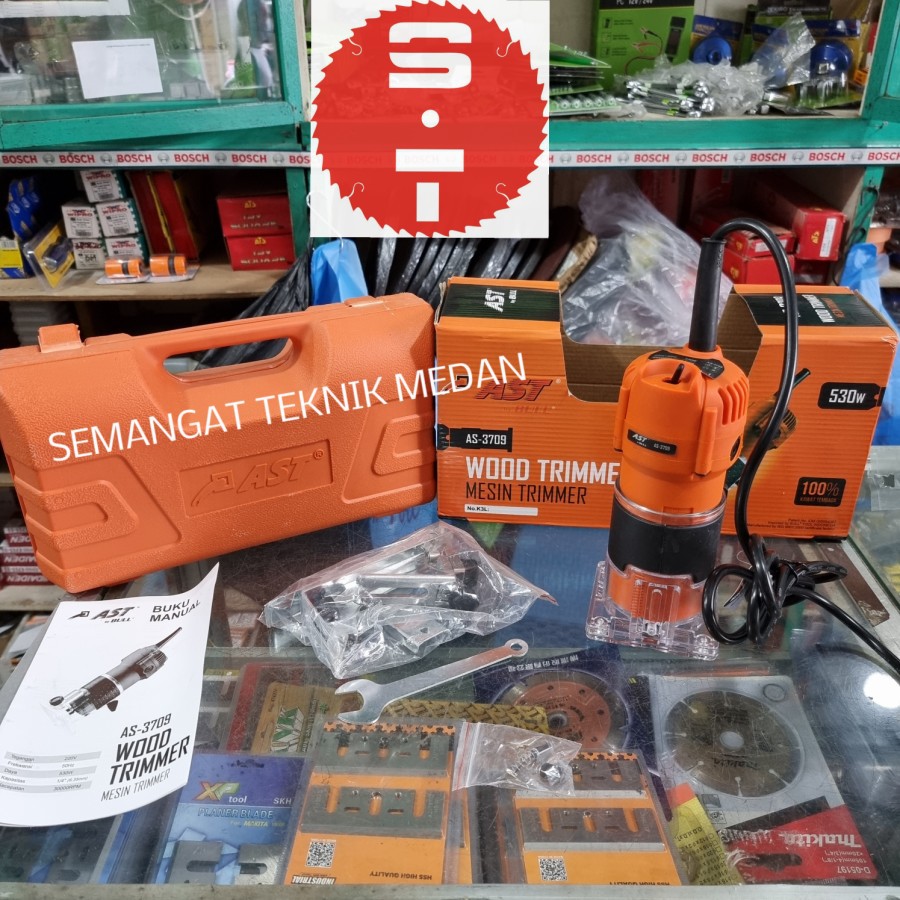 Jual AS-3709 MESIN HAND TRIMMER MINI PROFIL ROUTER TANGAN AST AS 3709 ...