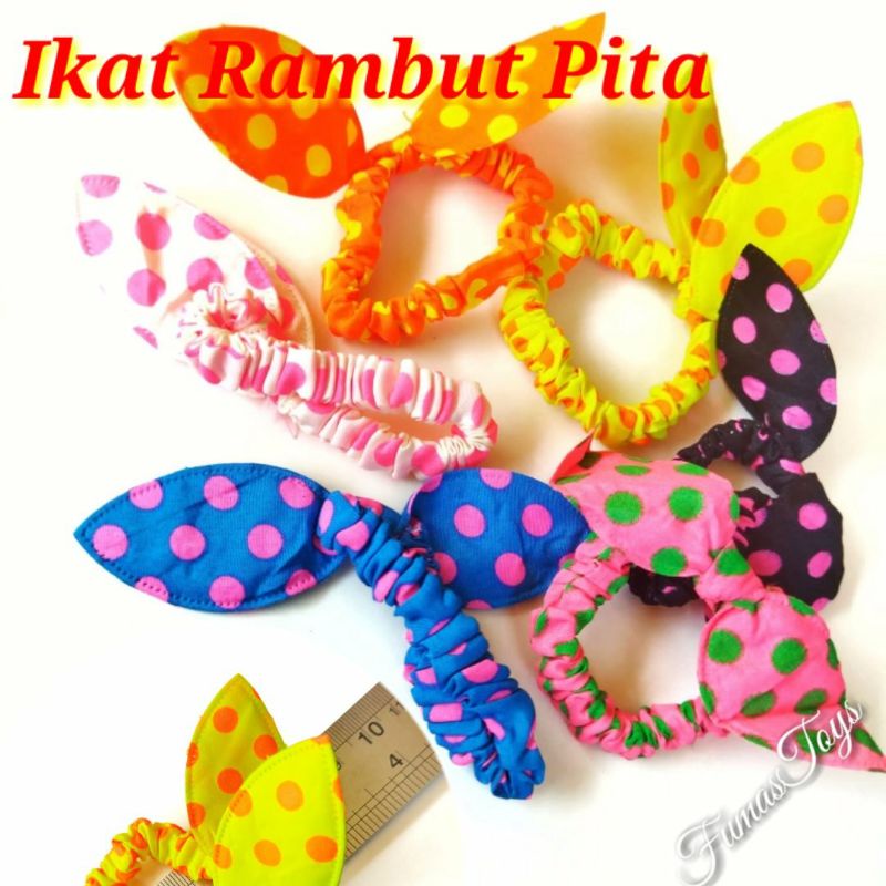 Jual IKAT RAMBUT PITA / KUNCIRAN RAMBUT PITA MODEL TELINGA KELINCI ...