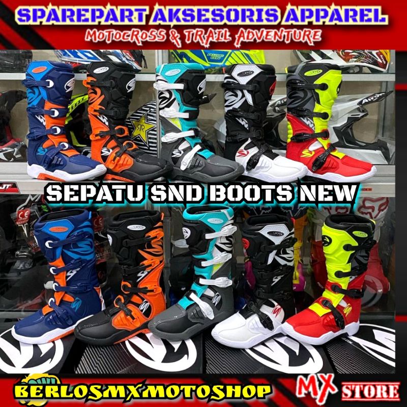 Jual SEPATU BOOTS SND 2021 CROSS SEPATU TRAIL SND MX BOOTS SND SEPATU ...