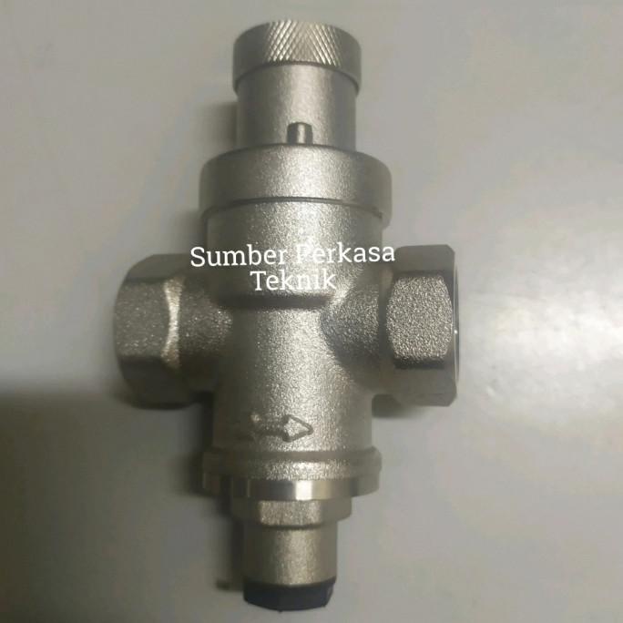Jual PRV / Pressure Reducing Valve Crome Drat 3/4" inch / 10 Bar ...