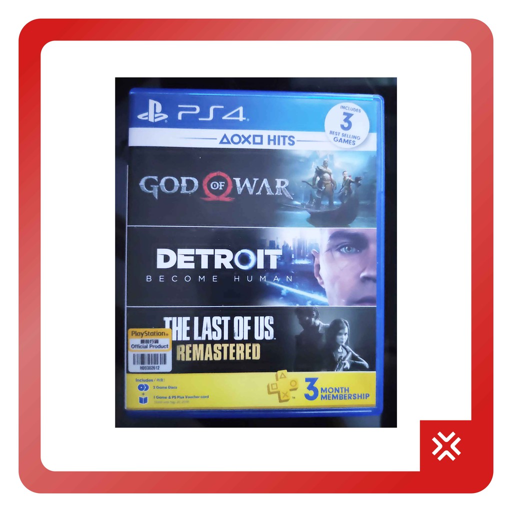 Jual Kaset BD Games PS4 - God of War + Detroit Become Human | Shopee ...