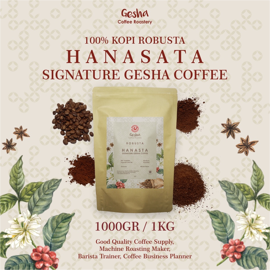 Jual KOPI ROBUSTA - SIGNATURE GESHA COFEE - 100% ROBUSTA - HANASTA- 1Kg ...