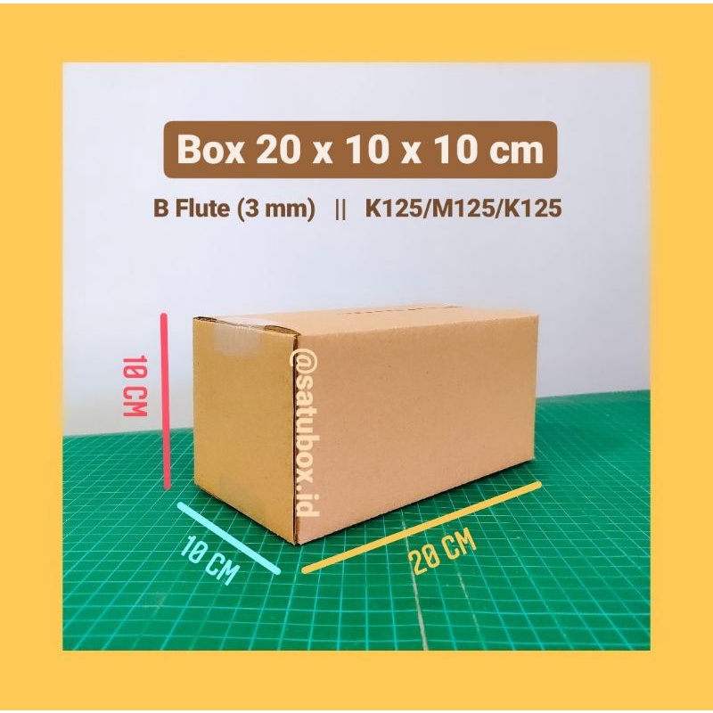 Jual kardus packing karton box polos uk. 20x10x10 cm single wall 3mm ...