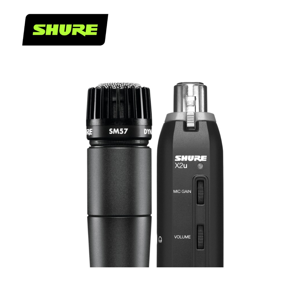 Jual SHURE SM57+X2U USB Digital Bundle | Shopee Indonesia