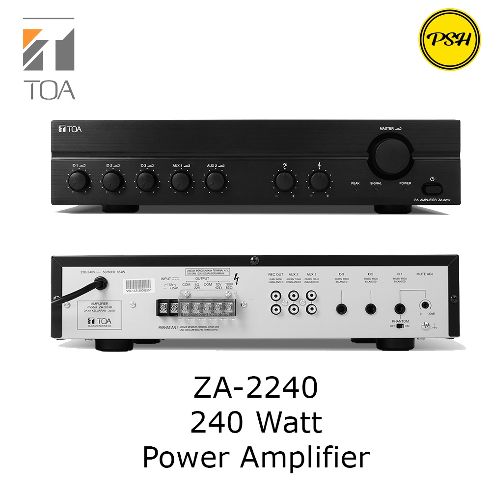 Jual TOA ZA-2240 ZA2240 Power Amplifier 100V 240 watt 100 Volt Amply Ampli | Shopee Indonesia