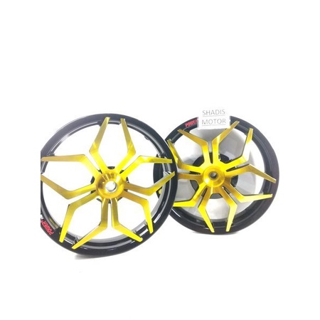 Jual Velg Bintang Power Star Ukuran 215 250 Ring 14 Black Gold Motor ...