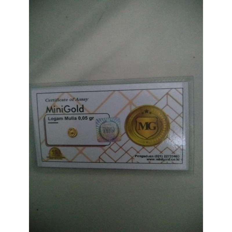 Jual Minigold koin emas murni mini 24karat Logam mulia 0,05gr | Shopee ...