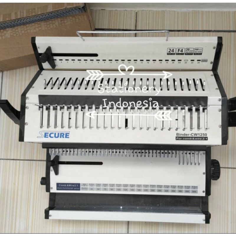 Jual Mesin Jilid Ring Kawat Plastik 2in1 Folio 3:1 F4 Double Function ...