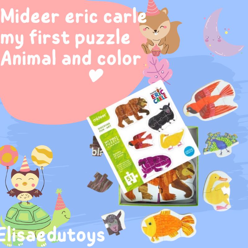 Jual mideer eric carle my first puzzle beginner puzzle | Shopee Indonesia