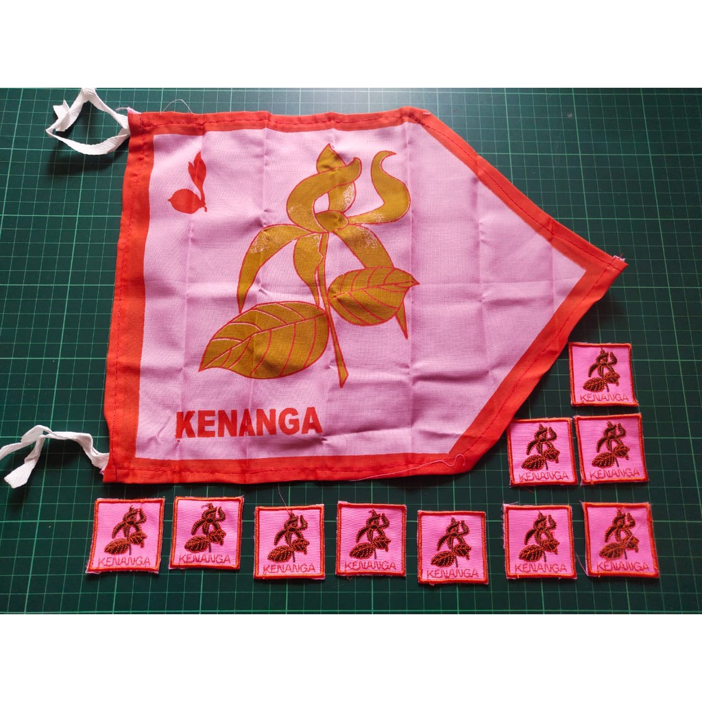Jual TANDA REGU BUNGA MAWAR SET BENDERA PENGGALANG PUTRI PRAMUKA ...