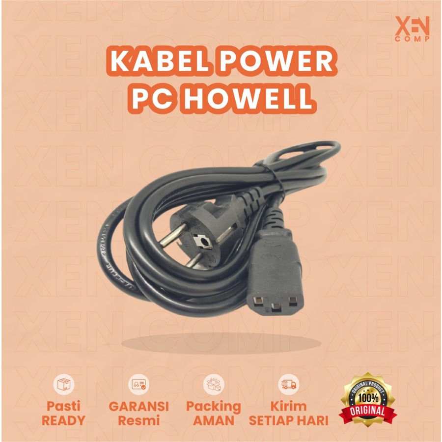 Jual KABEL POWER PC Komputer Monitor 1,8Meter HOWELL | Shopee Indonesia