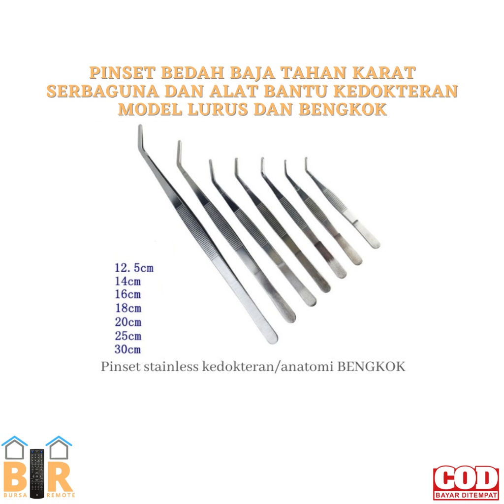 Jual Pinset Baja Tahan Karat Serbaguna Alat Bantu Bedah Kedokteran ...