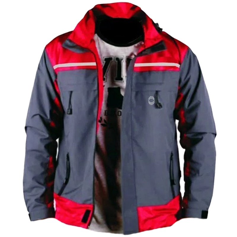 Jual Jaket Windbreaker Parasut Outdoor Windproof Waterproof Safety ...
