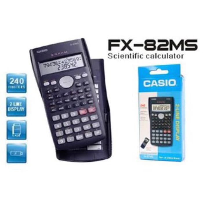 Jual Casio FX 82 MS - Calculator Scientific Kalkulator Sekolah ORIGINAL | Shopee Indonesia