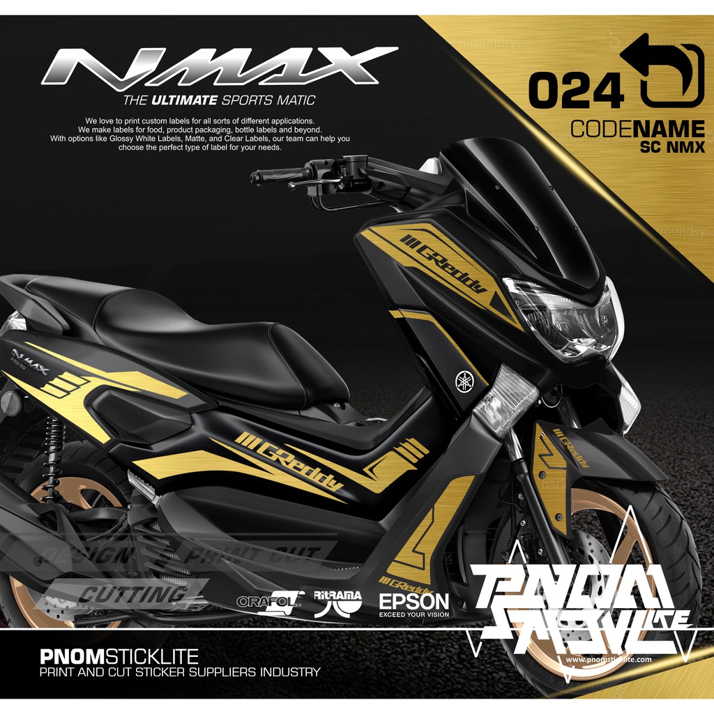 Jual Cutting Stiker Striping Nmax 2015 2016 2017 2018 2019 Pack 1 SC ...