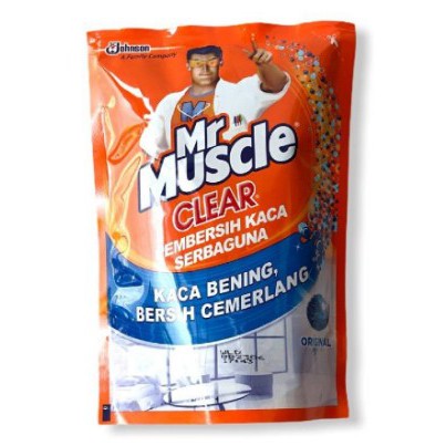 Jual Mr. MUSCLE Clear Glass Cleaner | Pembersih Kaca Serbaguna Pouch ...