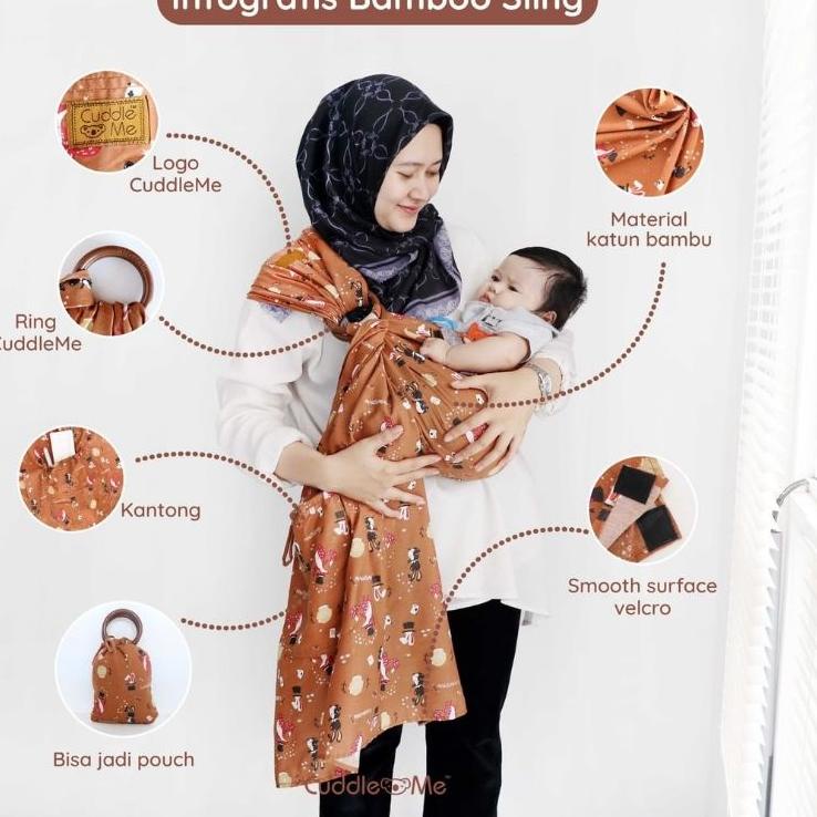 Jual Harga Spesial RING SLING BAMBOO CUDDLE ME GENDONGAN CUDDLEME ...