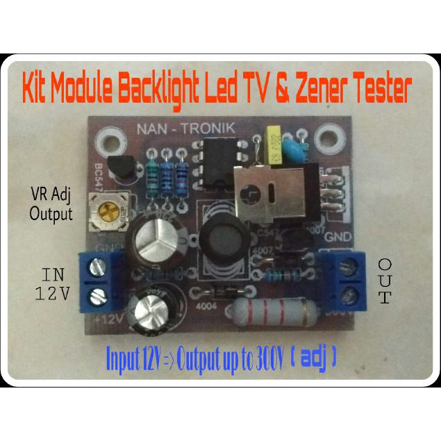 Jual Kit / Modul / alat tes backlight Led TV / Zener tester | Shopee ...