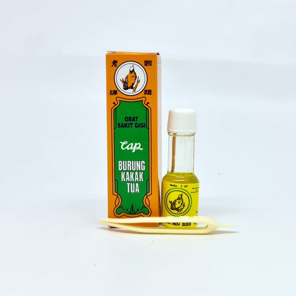 Jual Obat Sakit Gigi Cap Burung Kakak Tua Untuk Nyeri Linu Gusi Bengkak ...