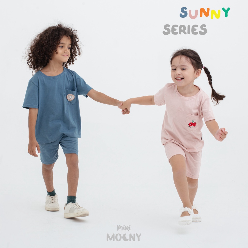 Jual Mini Moony Tee And Short Set Sunny Series - Setelan Pendek Anak ...