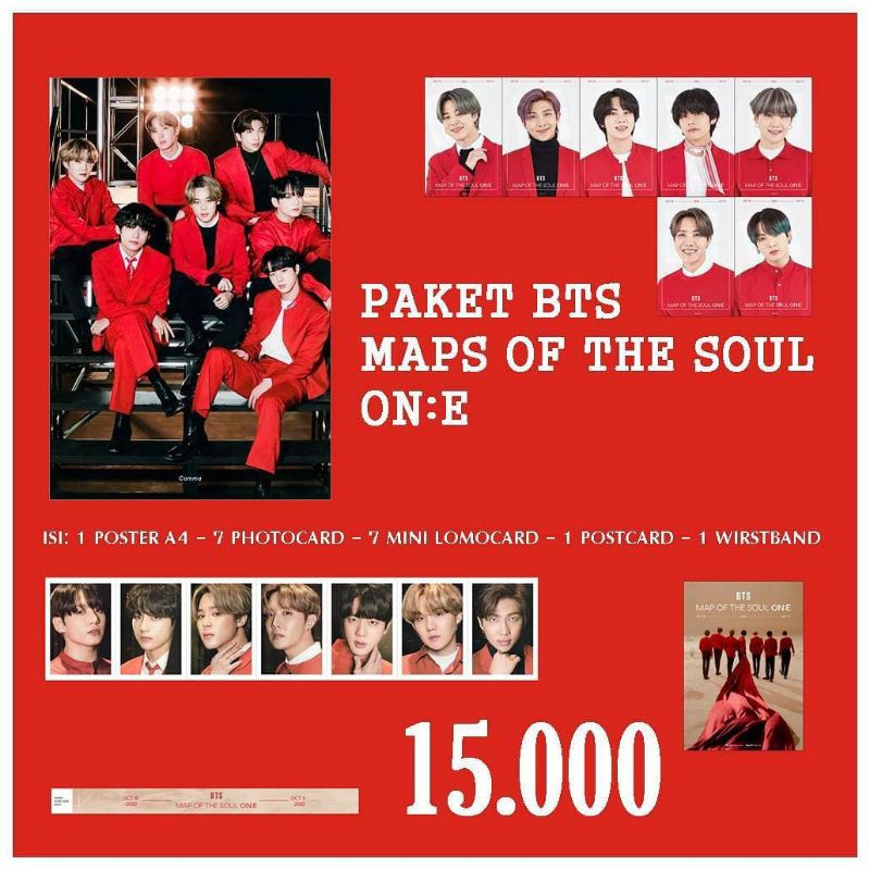 Jual PAKET BTS MAPS OF THE SOUL ON: E | Shopee Indonesia