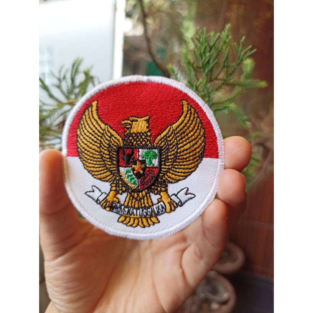 Jual Emblem Patch Bordir Garuda Indonesia merah Putih UK 7 Cm | Shopee ...