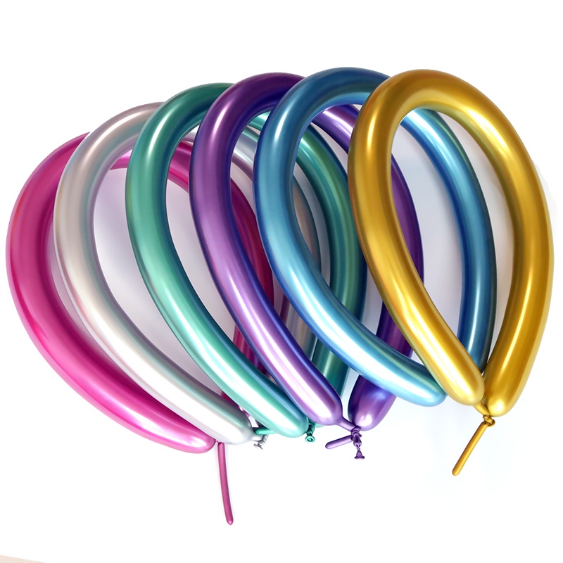 Jual Balon Pentil CHROME / Balon Twist / Balon Panjang Latex (RANDOM ...