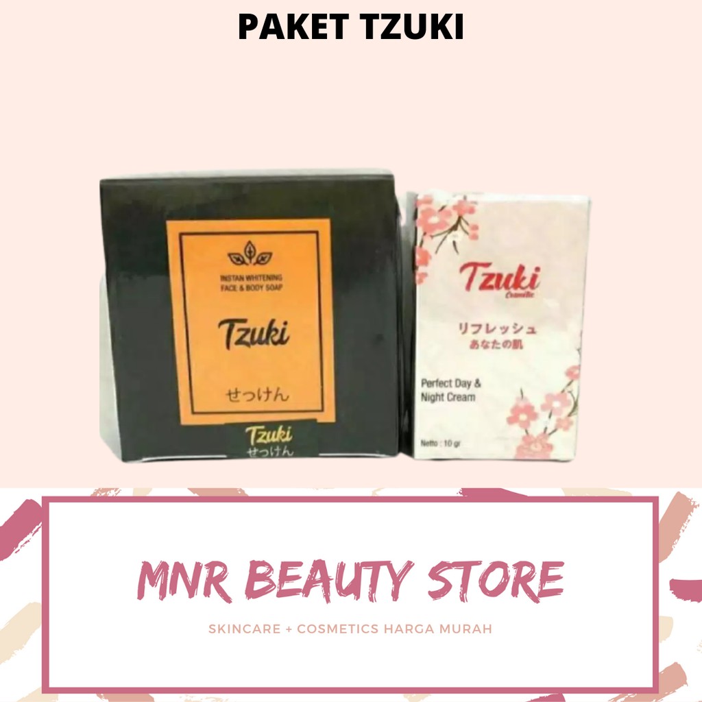 Jual PAKET TZUKI PEMUTIH (CREAM DAY & NIGHT & SABUN) | Shopee Indonesia