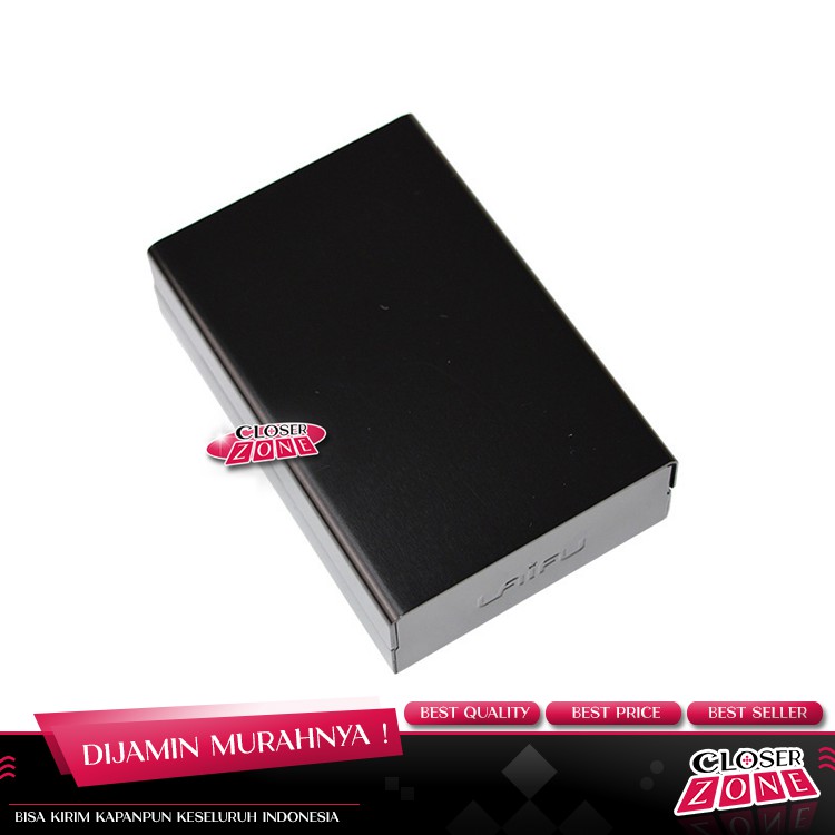 Jual Kotak Bungkus Rokok Aluminium Slider Cigarette Case - Black ...