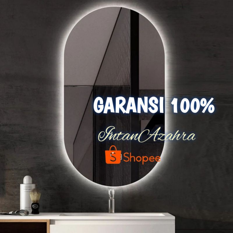 Jual Cermin Dinding Wastafel Aesthetic Kamar Mandi LED Rias Make Up ...