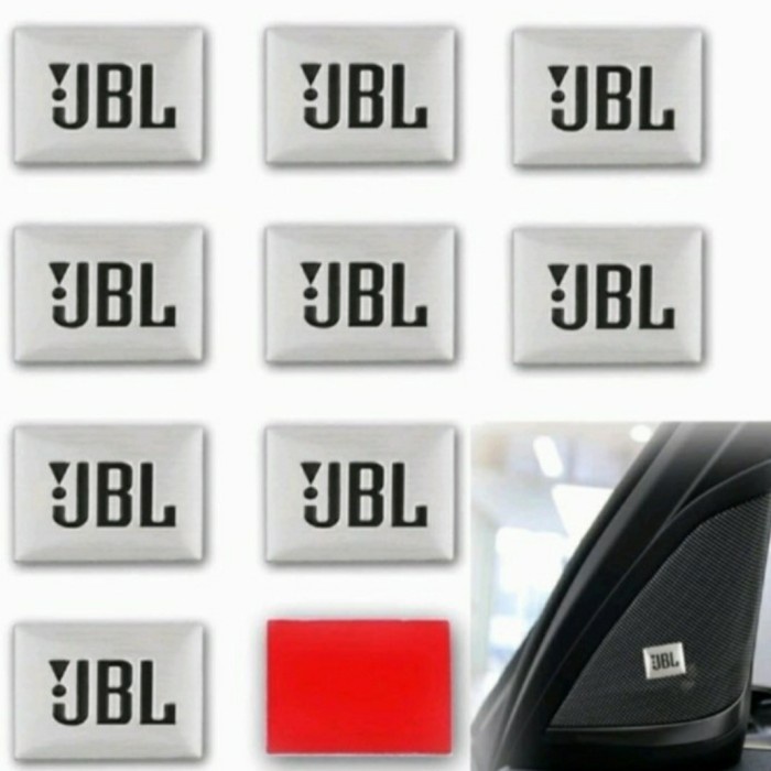 Jual Emblem Alumunium Sticker Decals 3D Logo JBL Audio Car Speaker ...
