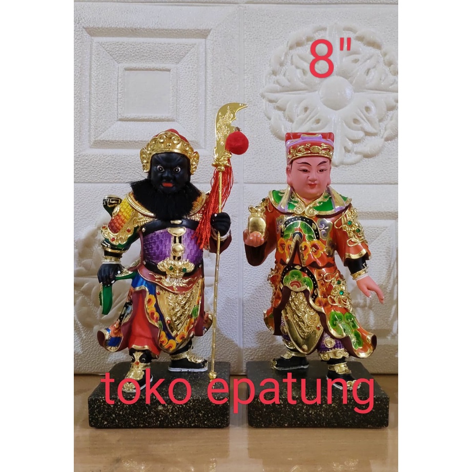 Jual patung dewa pengawal kwan kung / kwan kong - kayu TAIWAN - 8 inch ...
