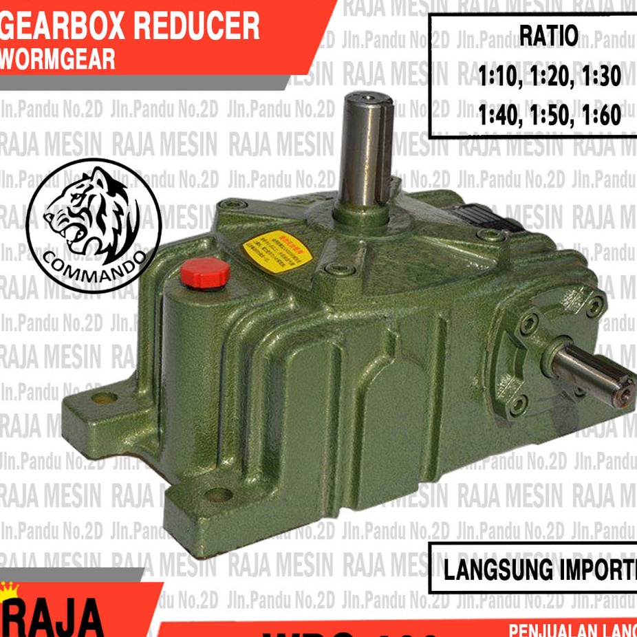 Jual Gear Box Speed Reducer WPX/WPO 100 (Ratio 1:10 - 1:60) Merek ...