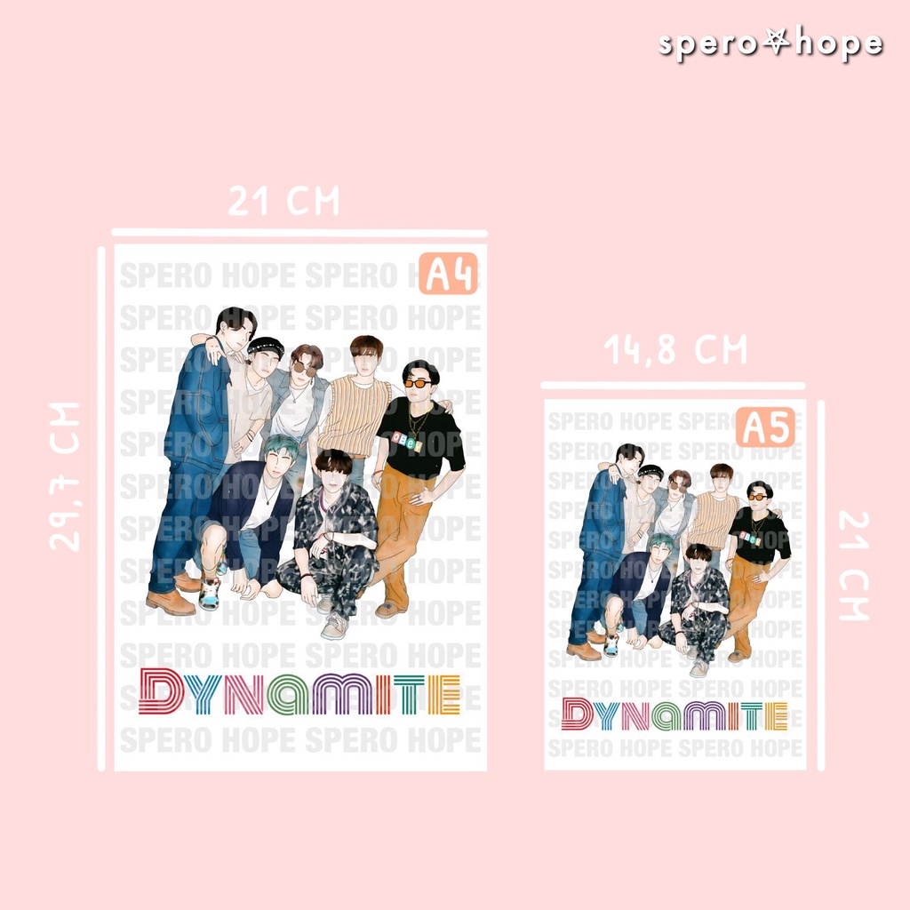 Jual SPEROHOPE - #APBTS Artprint Kpop Dynamite A4/A5 Dekorasi Dinding ...