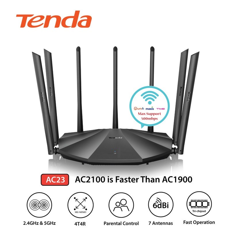 Jual MODEM TENDA AC23 GIGABIT AC2100 | Shopee Indonesia