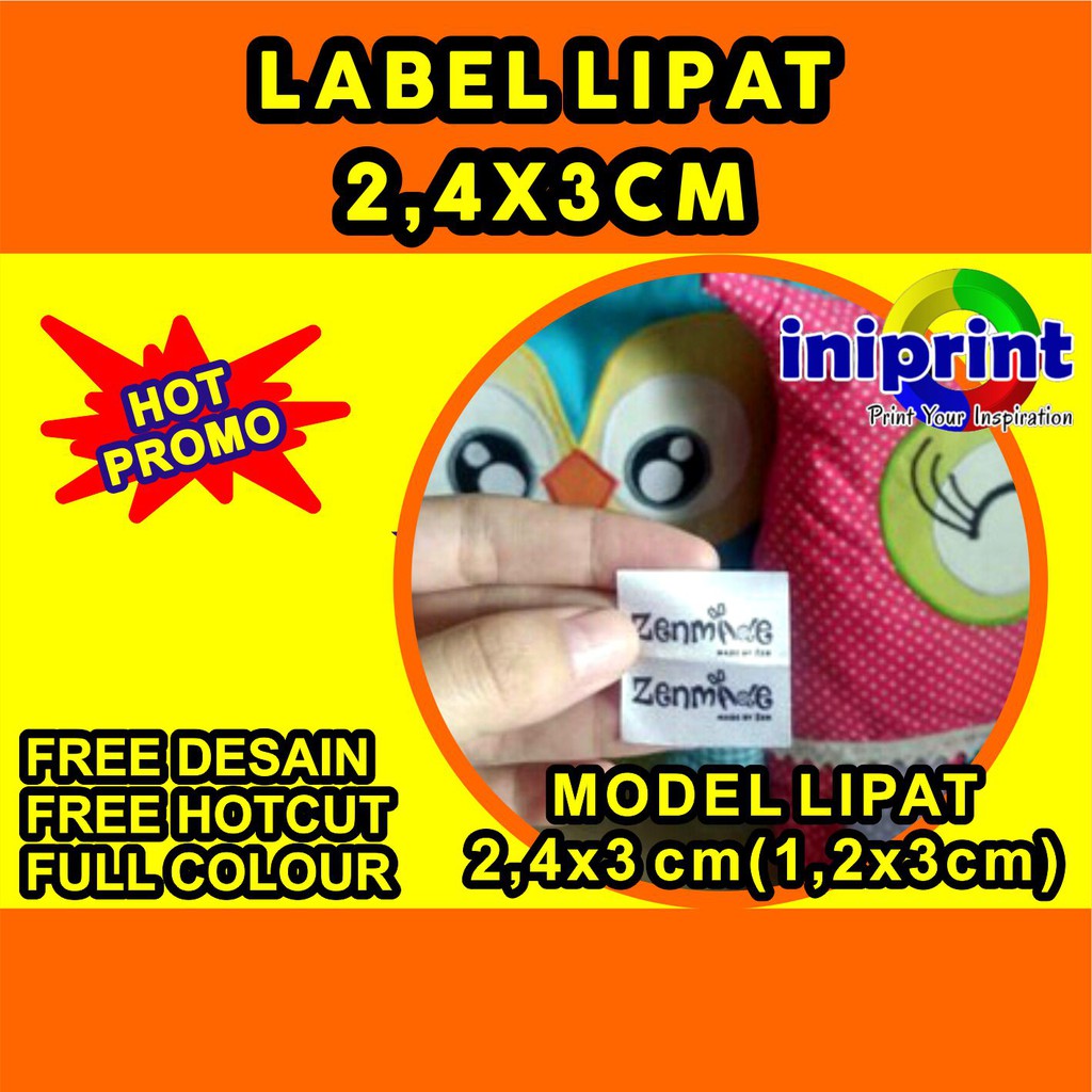 Jual Label Baju Model Lipat / Label Masker / Label Celana / Label Kaos ...